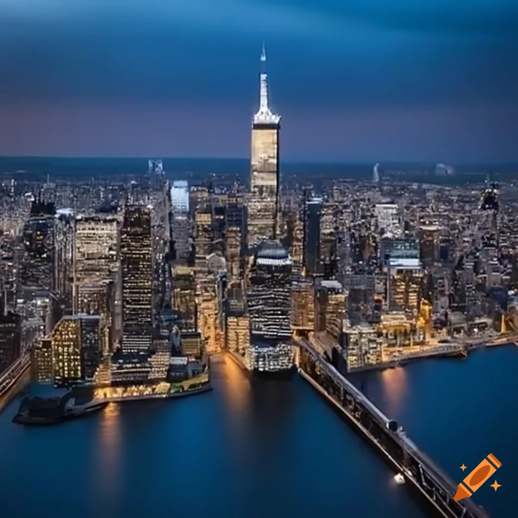 Drake viewing the city skyline from above
