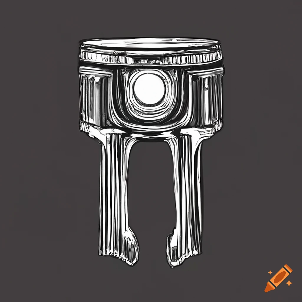 Car Piston Drawing