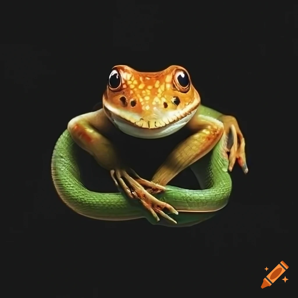 Logo frog snake lizzard on Craiyon