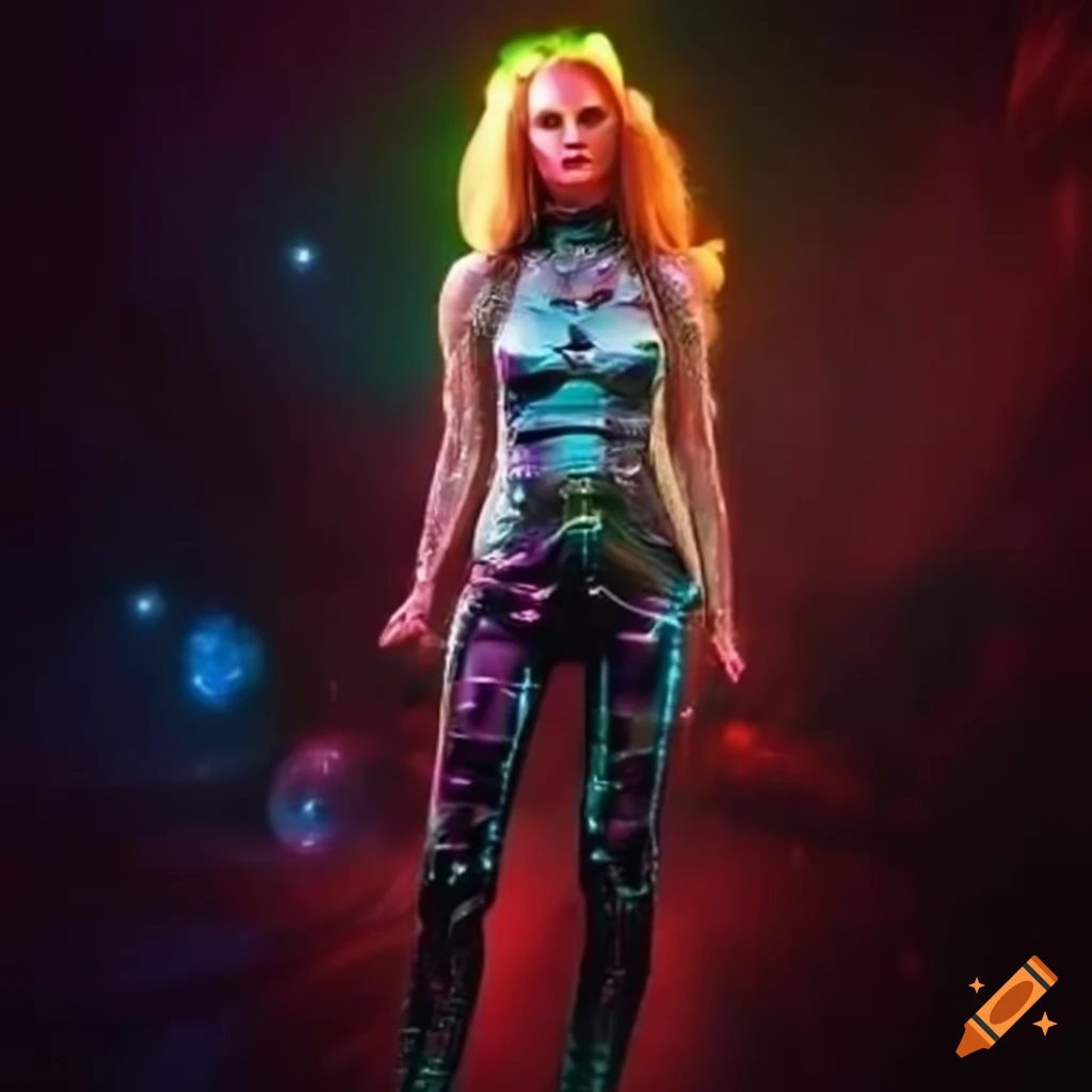Really cool fashion, 70's disco inspired, cyber punk, space uniform on ...