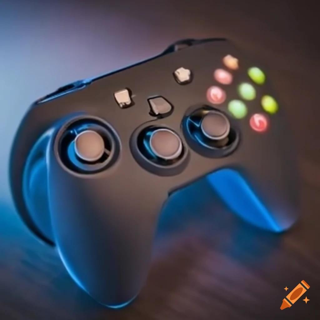 Glubo game controller on a desk