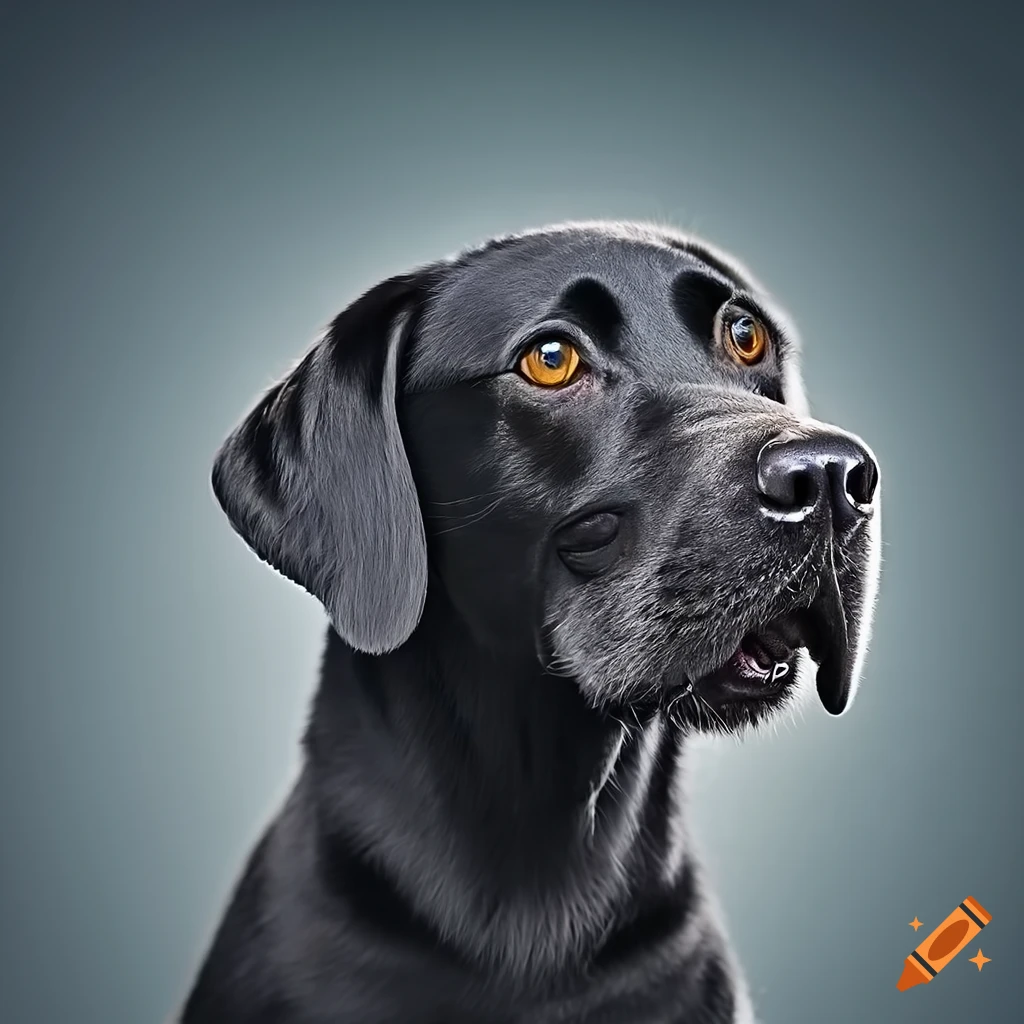 Black labrador holding football, Ultrarealistic Photography, trending ...