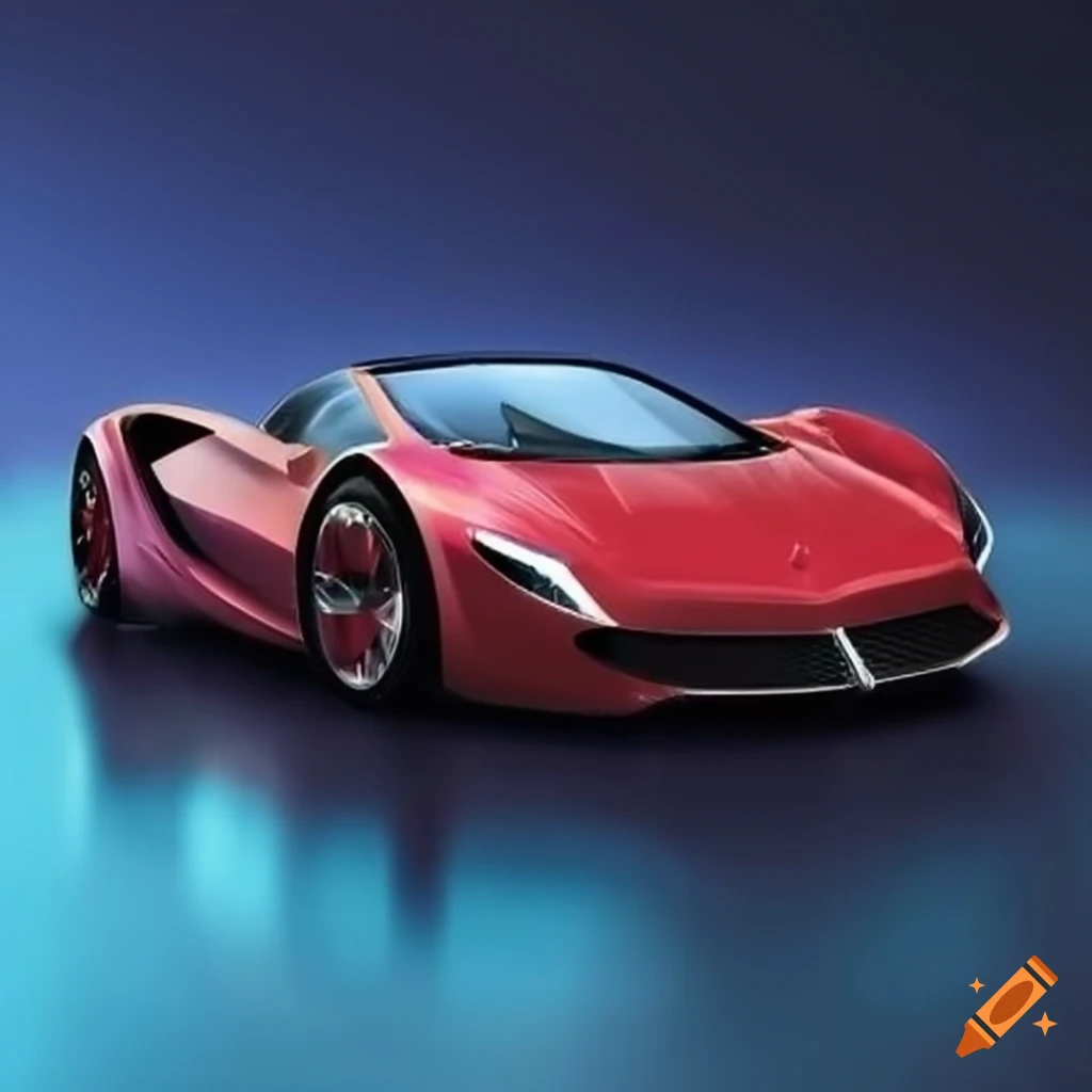 A car that goes to infinity on Craiyon