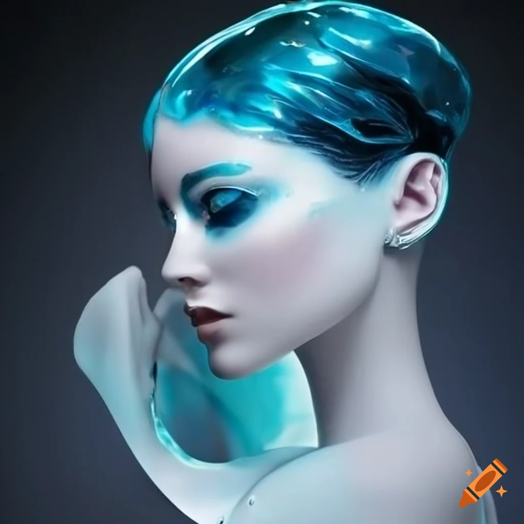 Resin inspired amour plating, futuristic sergent, white, highly ...