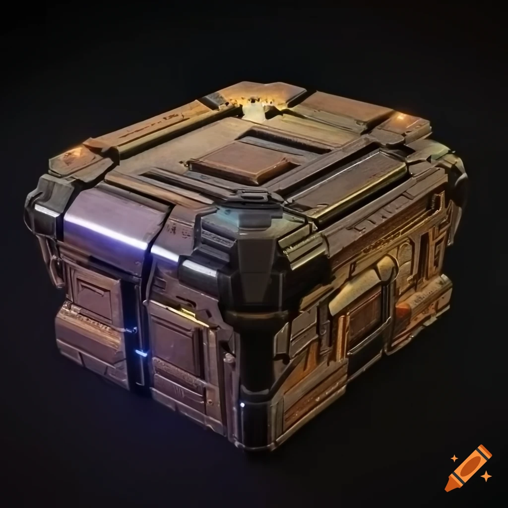 Sci-fi box on Craiyon