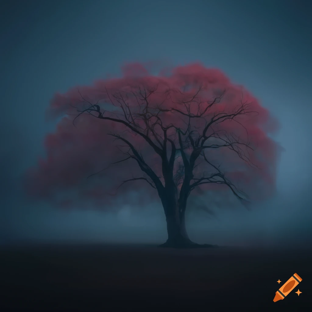 Photorealistic, gloomy and moody background with cold colors with ...