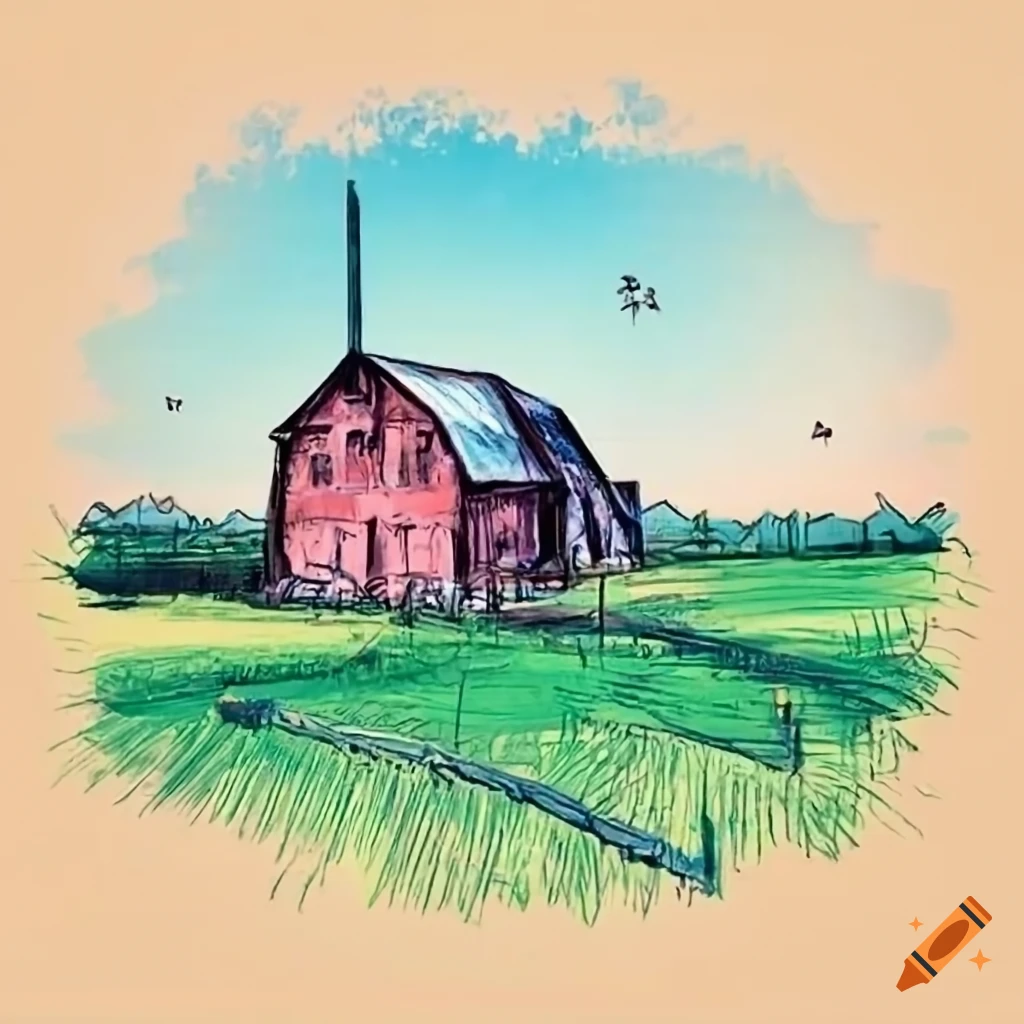 Western farm background