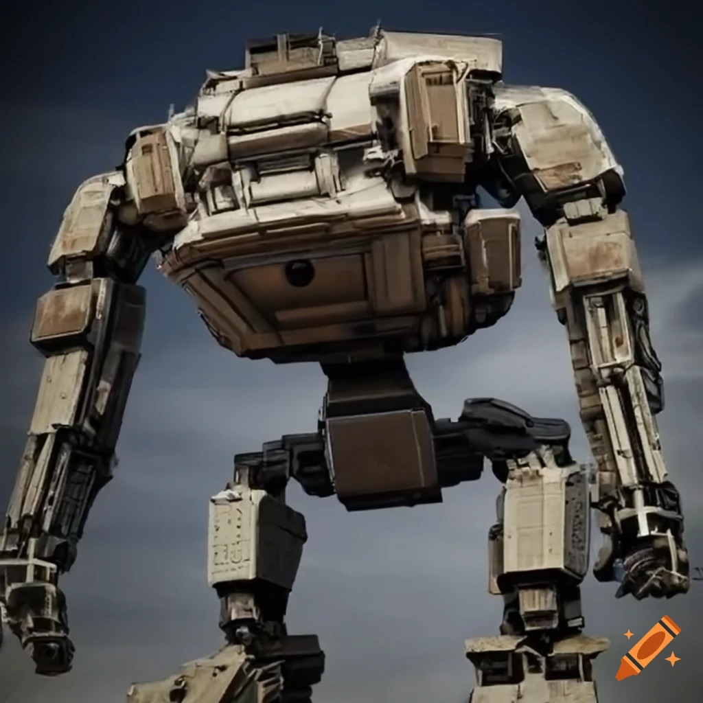 Realistic photo of large construction mech