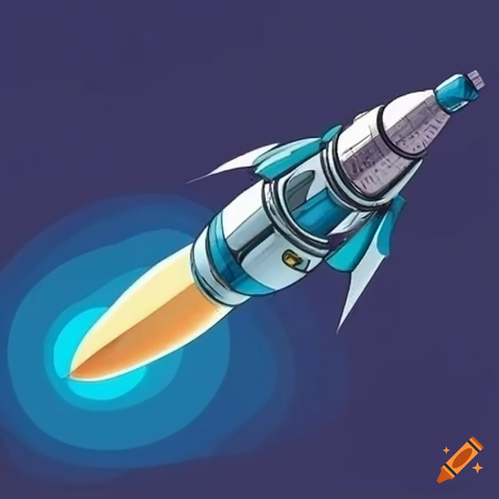 Small spaceship one pilot orbiting earth jet engine