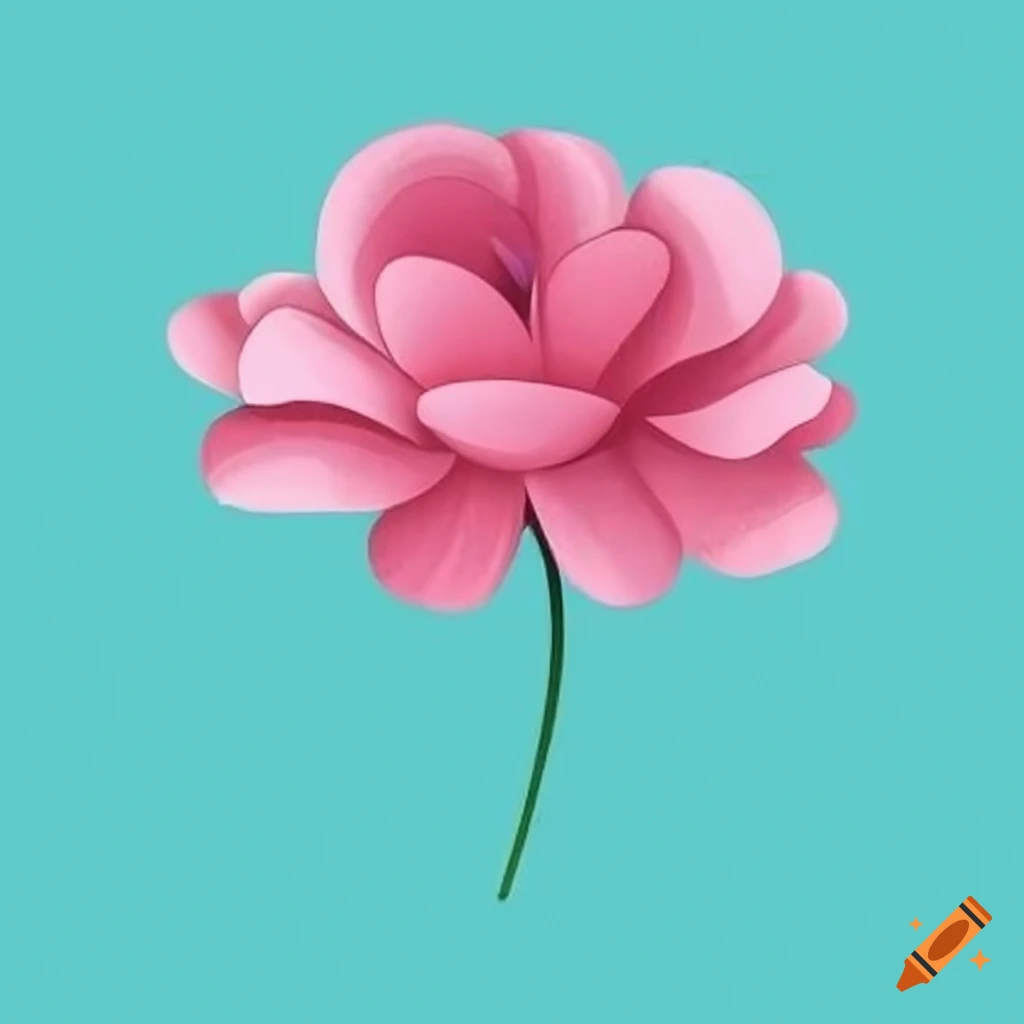 Pink flower on Craiyon