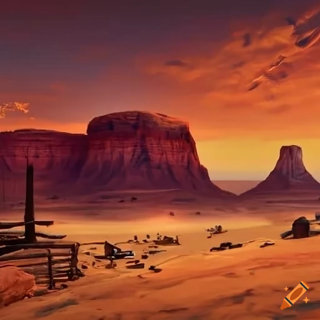 Red mesa and wild west village