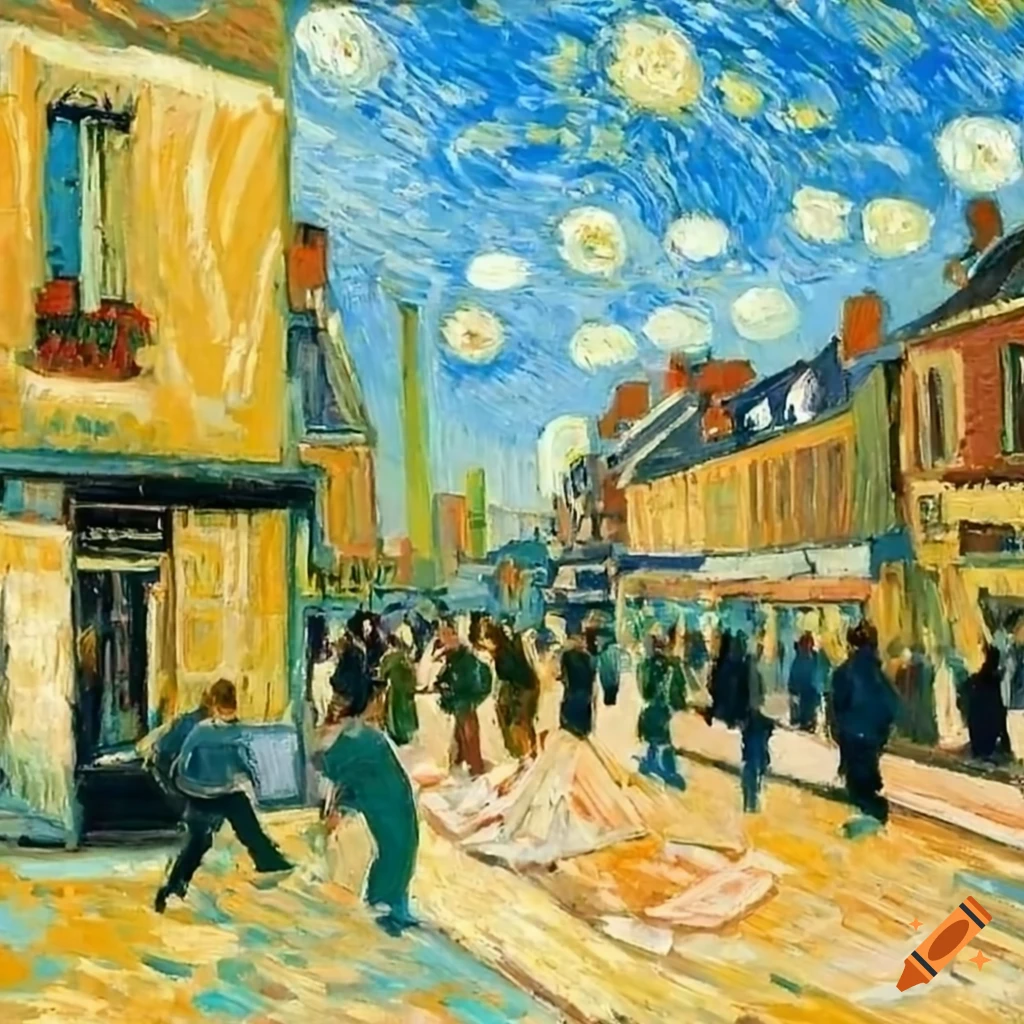 Buisy street, people on bicicles, shops, street, modern city, city ...