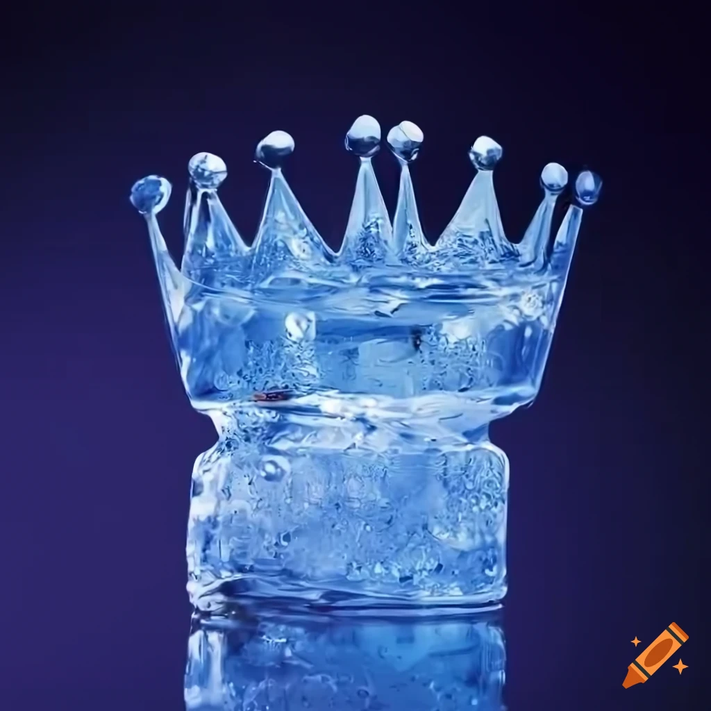 Ice drink cold crown logo on Craiyon