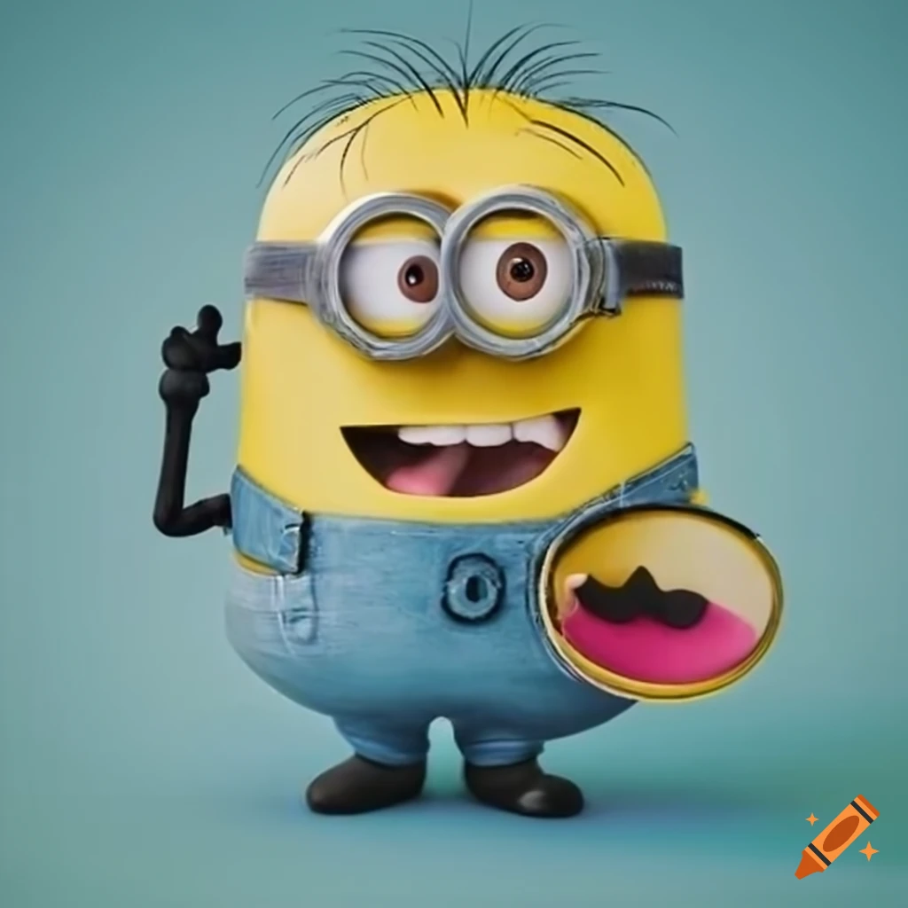 Minion with a petri dish