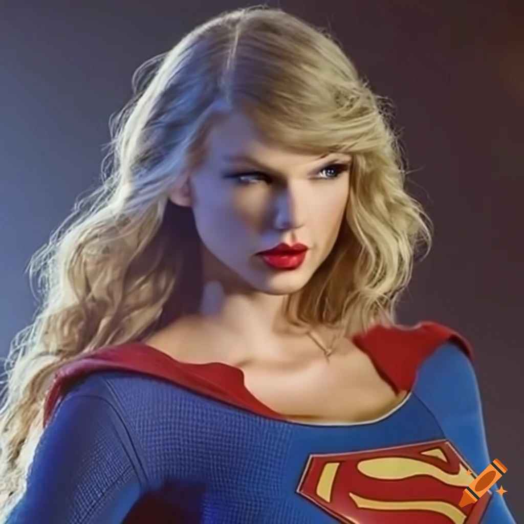 Taylor swift as supergirl on Craiyon
