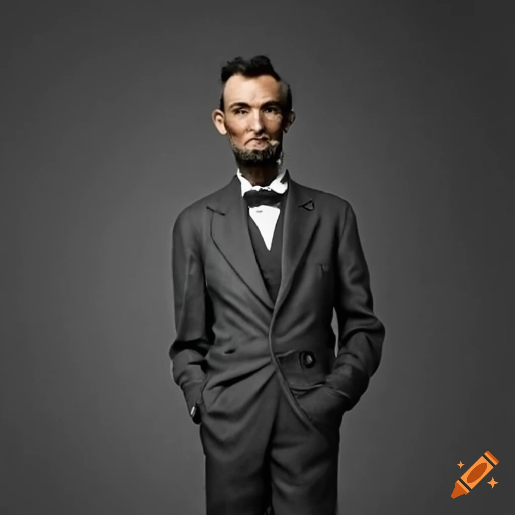 Abraham lincoln in his emo phase on Craiyon