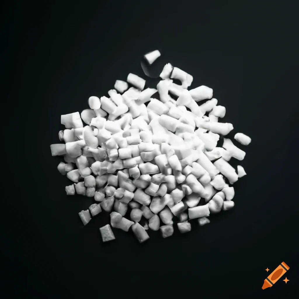 White pet pellets