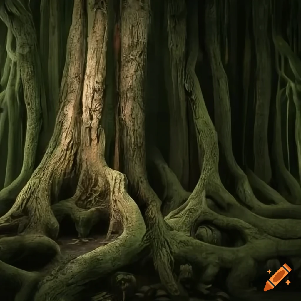 Forest of ents on Craiyon