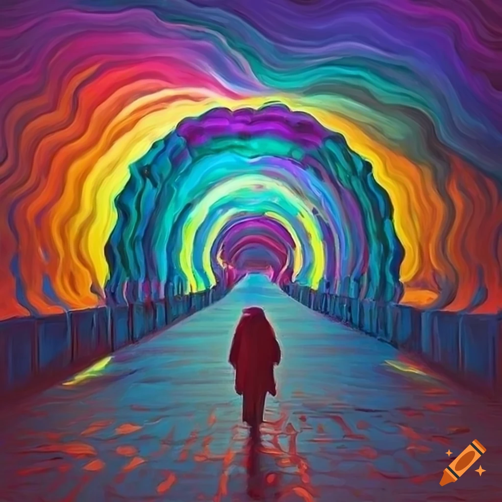 Unrealistic, addictive, dizzy primary colors,rob gonsalves style on Craiyon