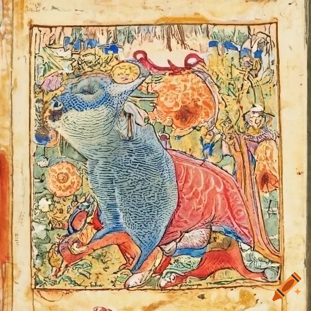 High resolution, fine detail, wide view, color pen and ink illustration ...