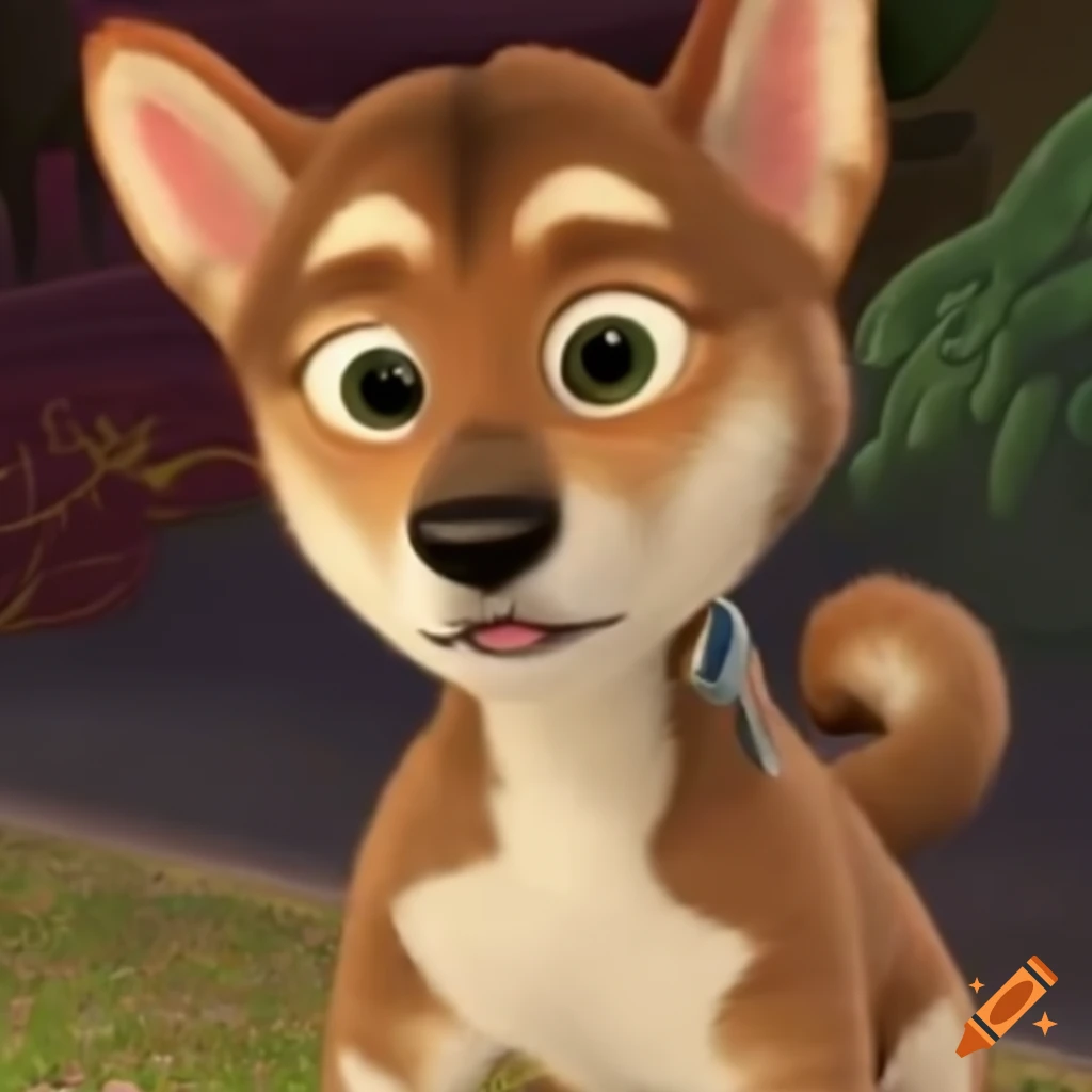 Pixar shikoku puppy character design