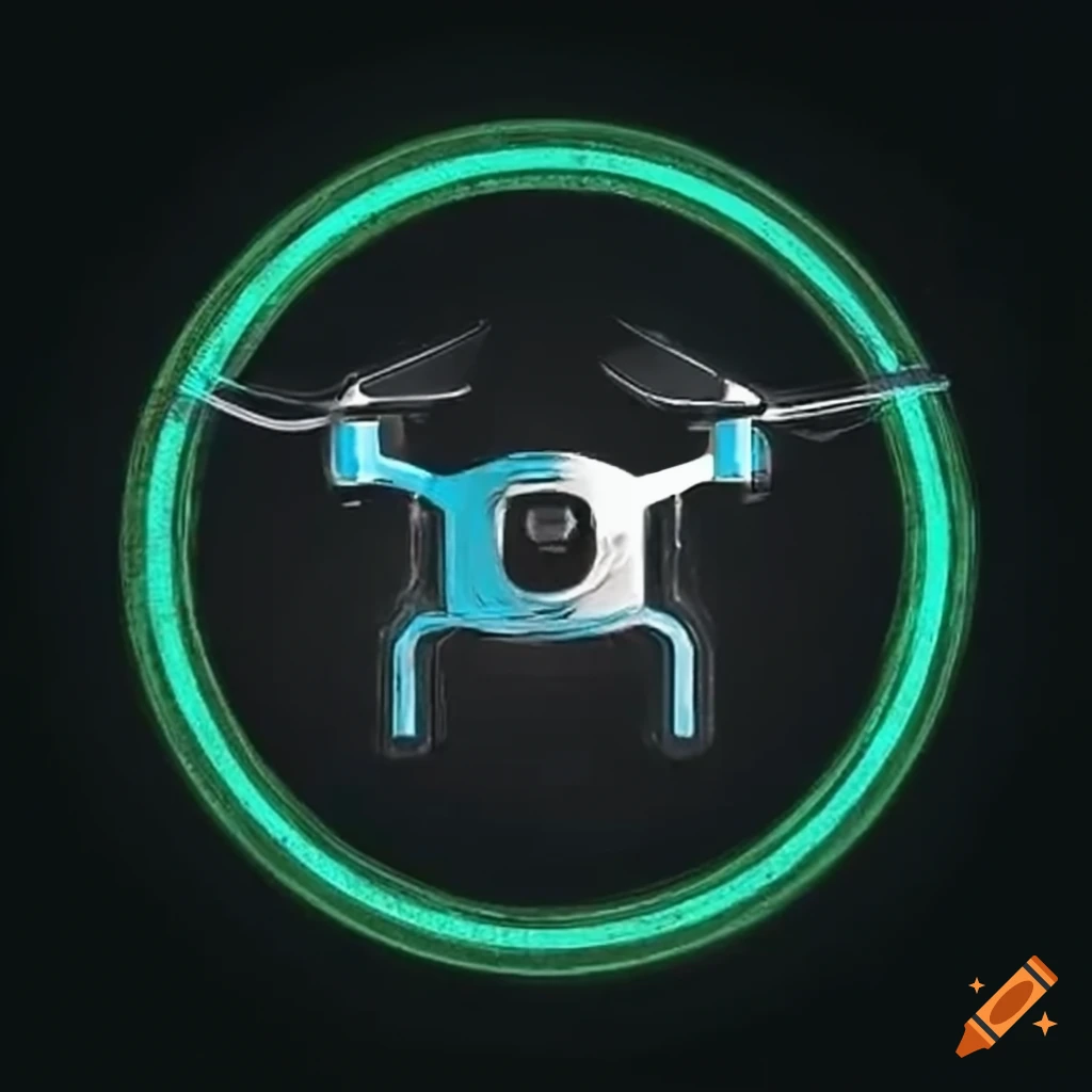 App logo. drone on radar display