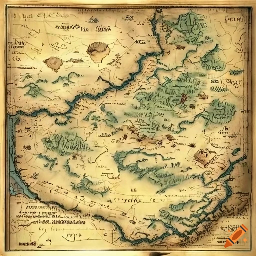 Map of tolkien's middle earth by mike schley on Craiyon