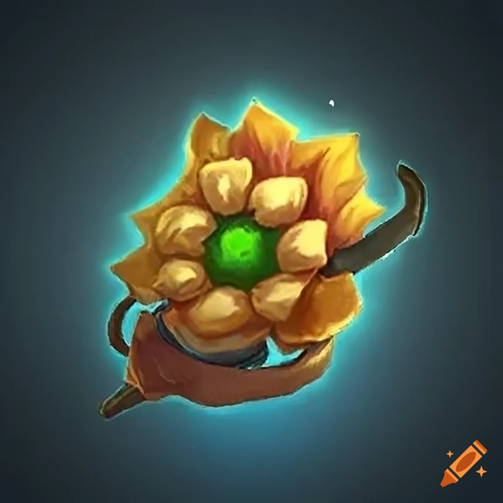 Game item, old skill icon, yellow flower, league of legends hability ...