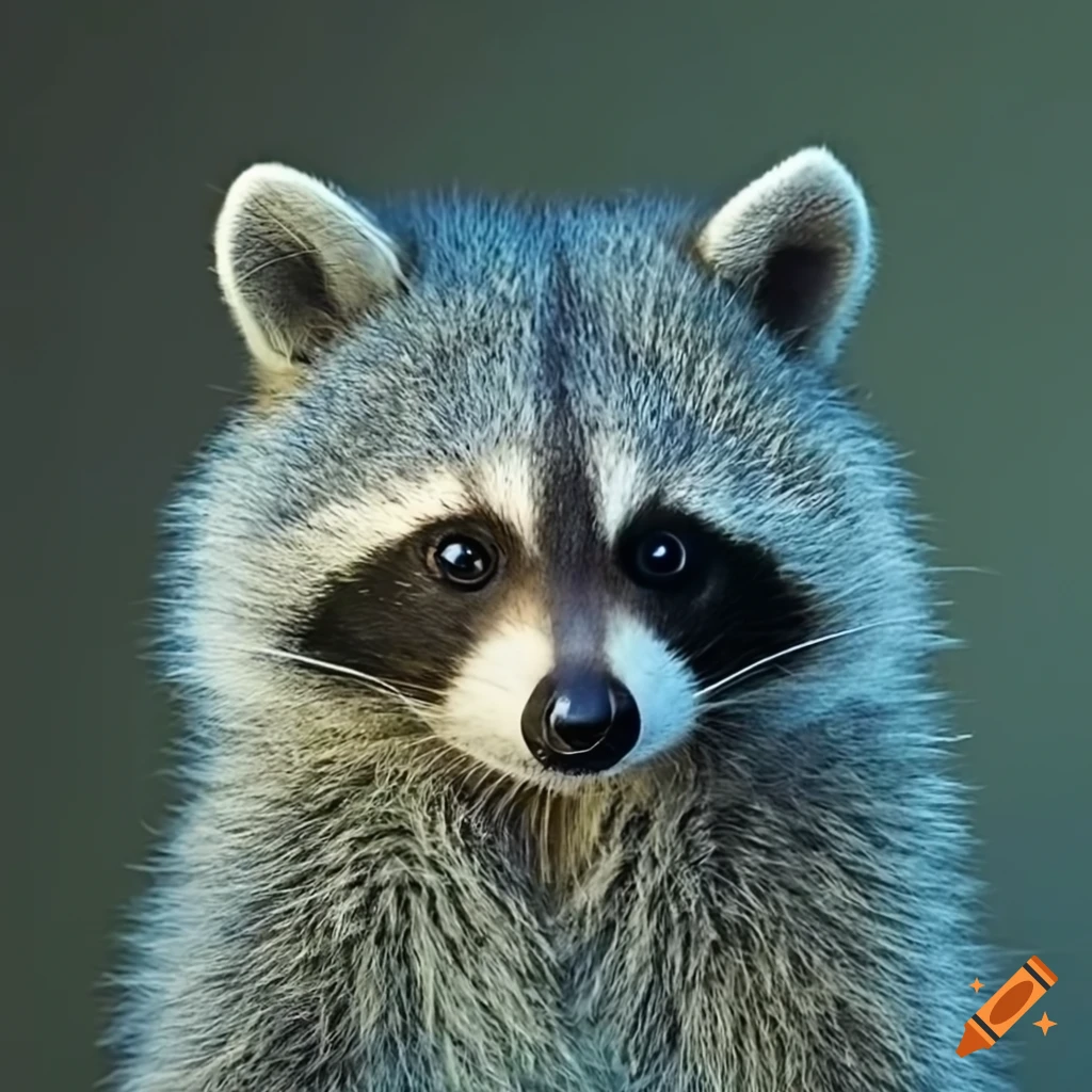 Baby blue raccoon