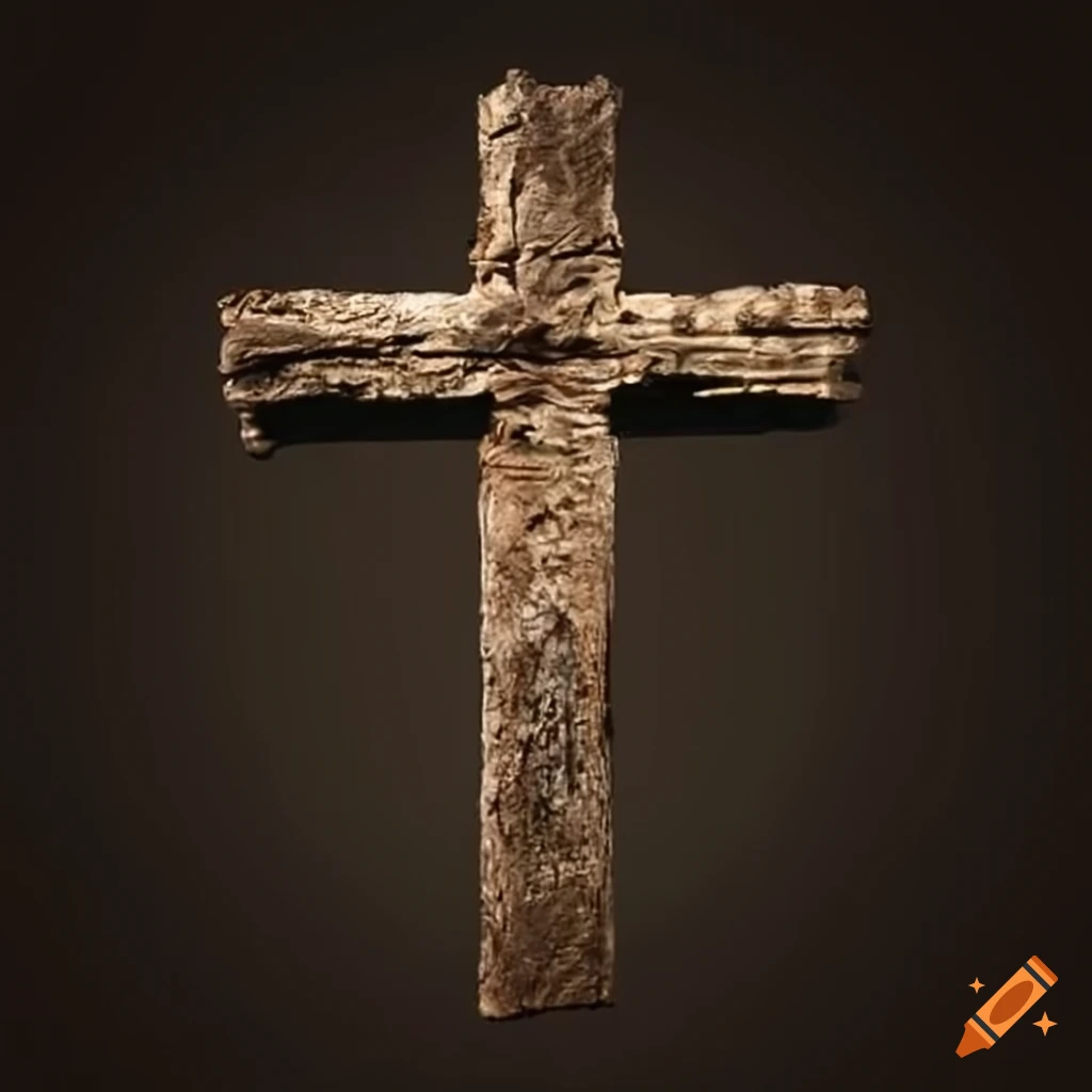 Weathered cross on Craiyon