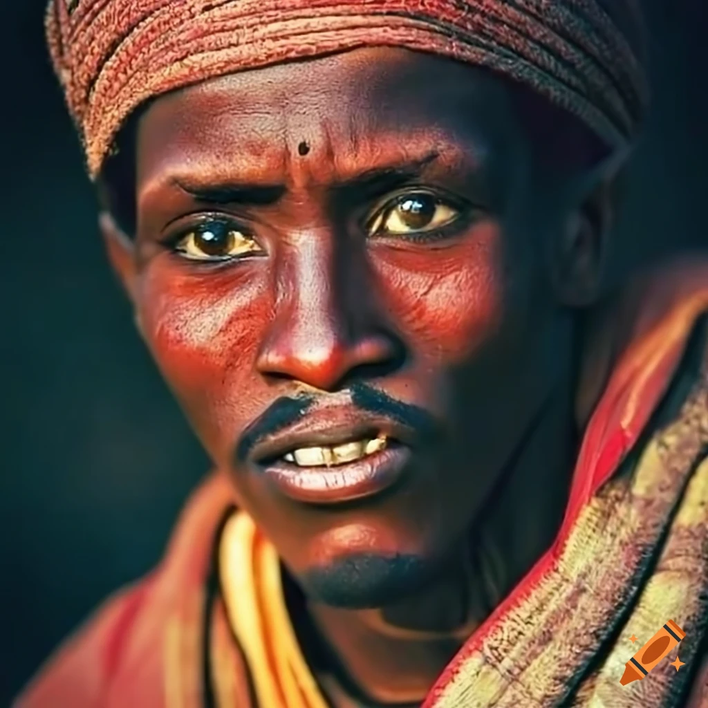 Close up image of a somalian guy