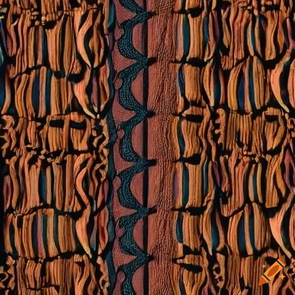 African texture for cloth with pattern colorfull