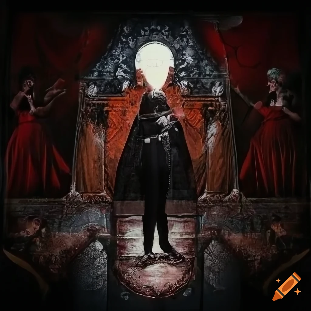Album cover for a rock opera, dramatic, theatrical, emotional, a ...