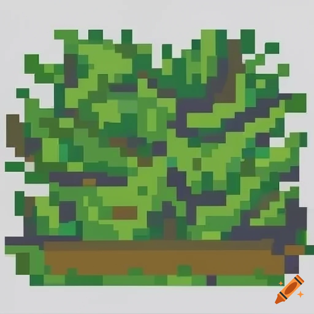 Small bush pixel art