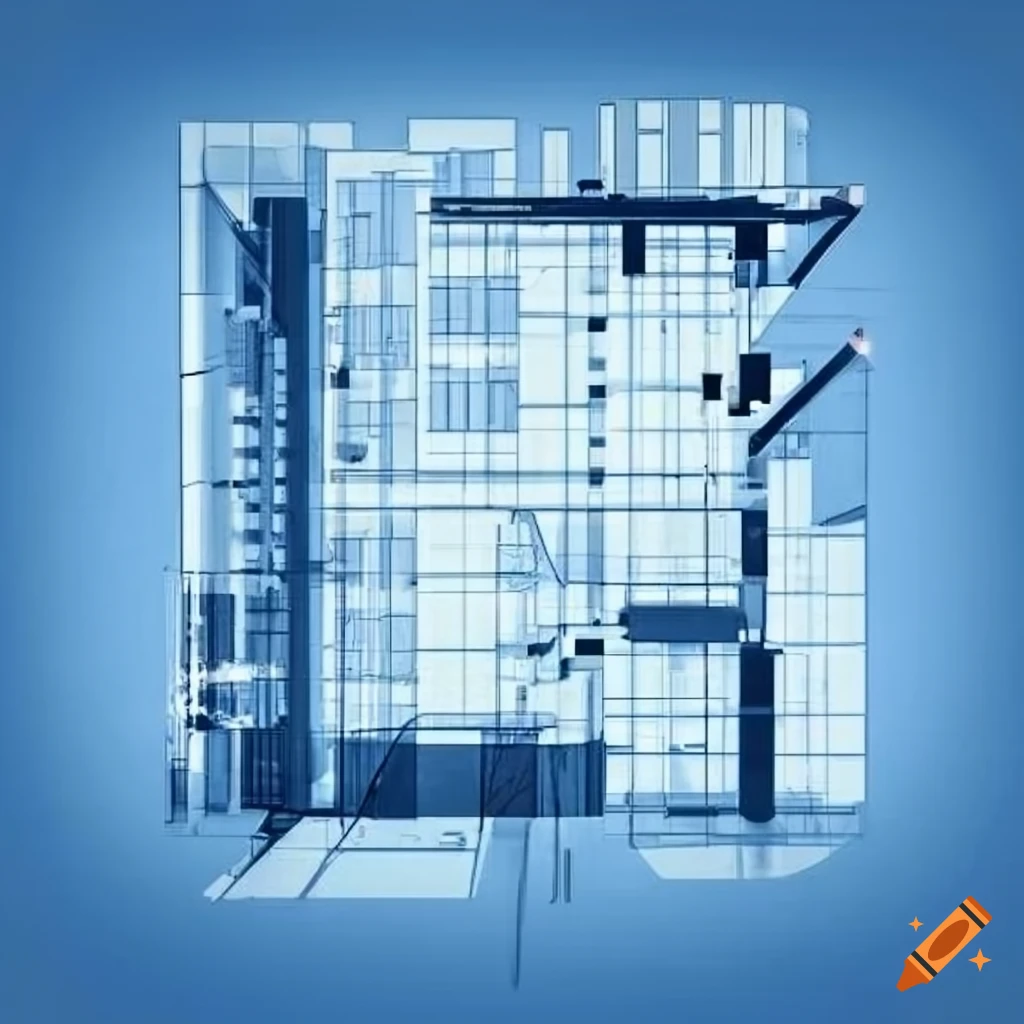 Architect design blueprint