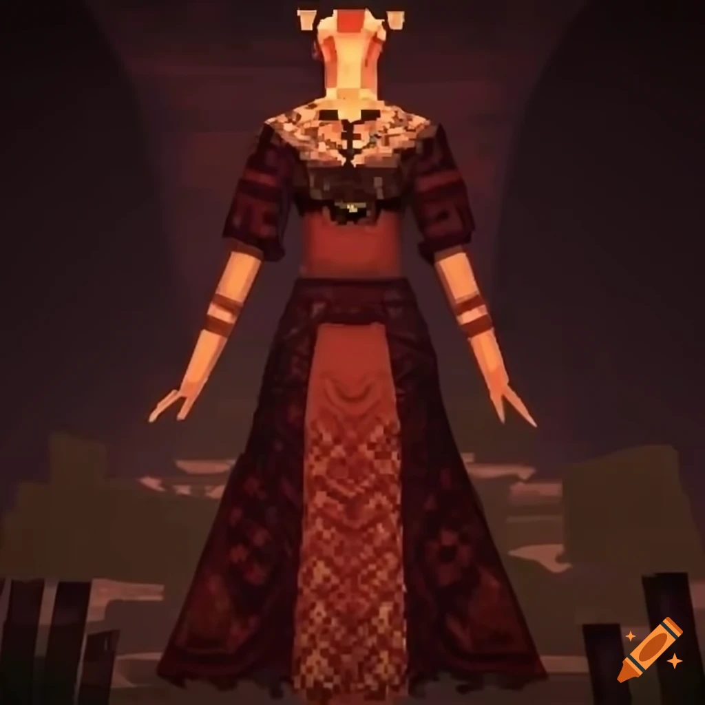 Nether Traditional clothing based around the moon and the Nether on Craiyon