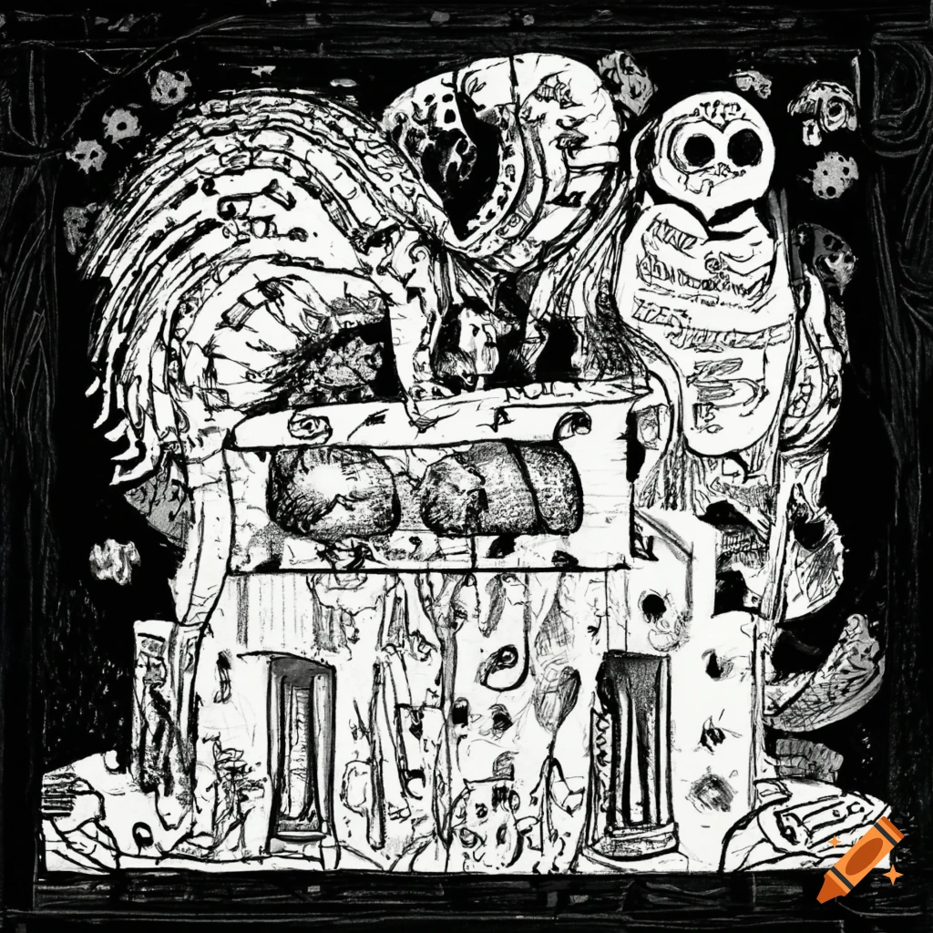 Doodle box monster on Craiyon