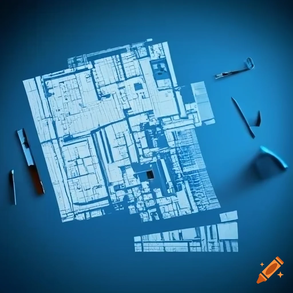 Architect design blueprint