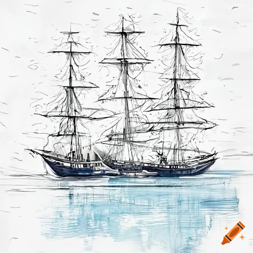 Top down view ship design on Craiyon