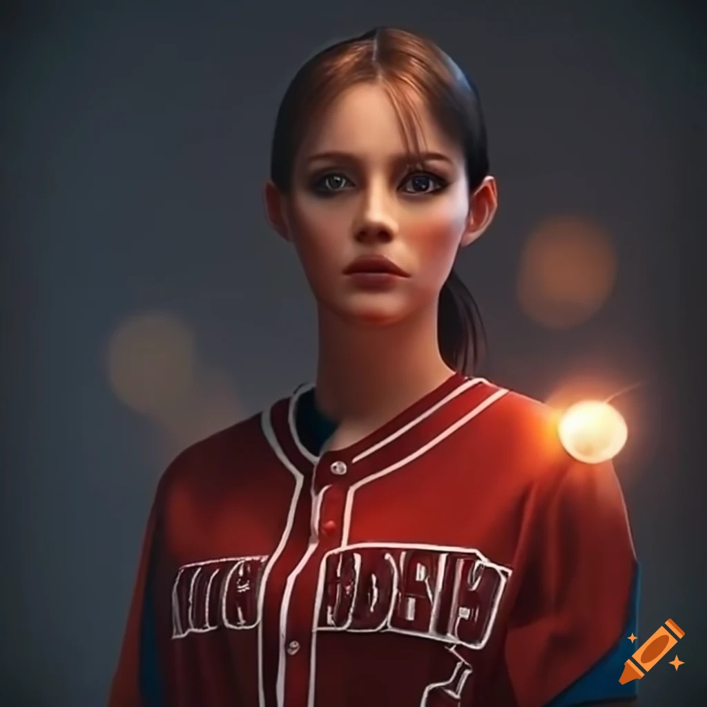 A woman wearing a baseball uniform. Her hip circumference is 1.6 times ...