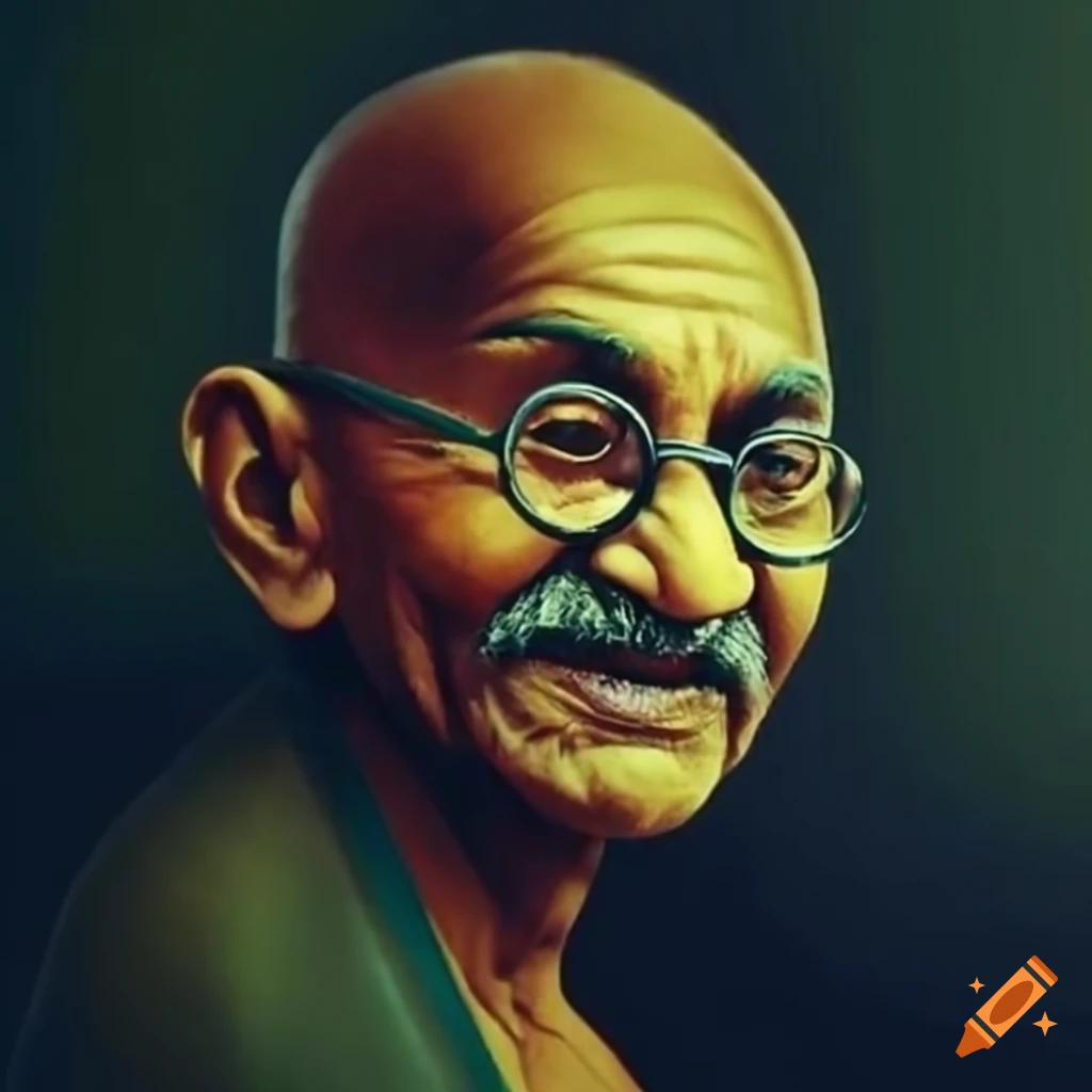 Gandhi ge was taking photos with people