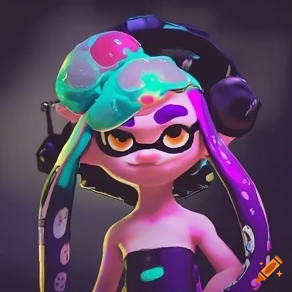 Splatoon,dj on Craiyon