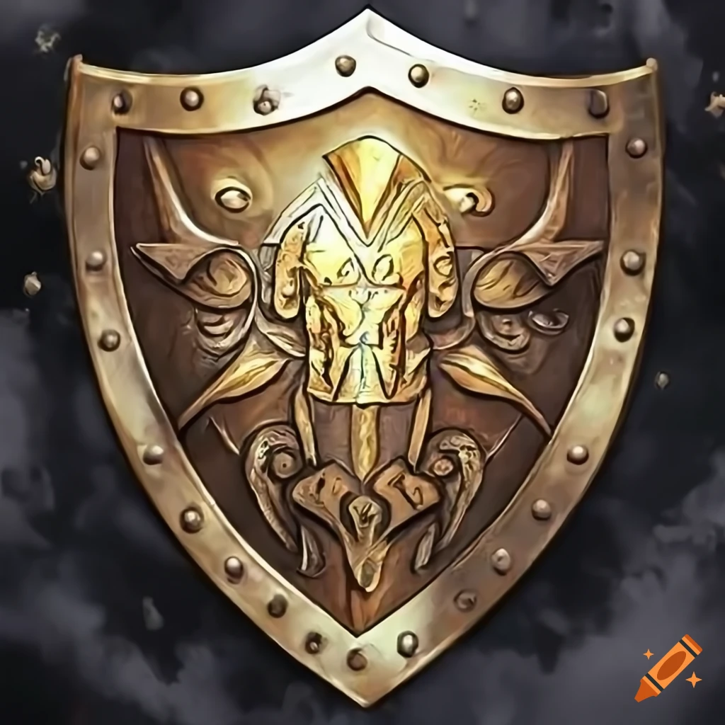 Dungeons & dragons paladin class symbols intricately engraved on a ...