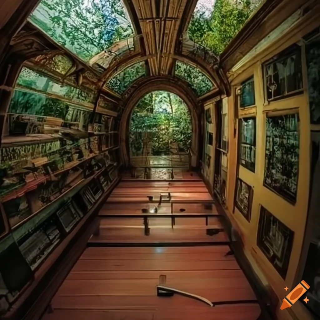 Liminal spaces utopian solarpunk