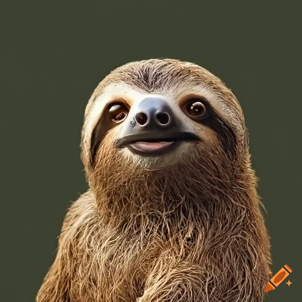 Sloth chilling out on Craiyon