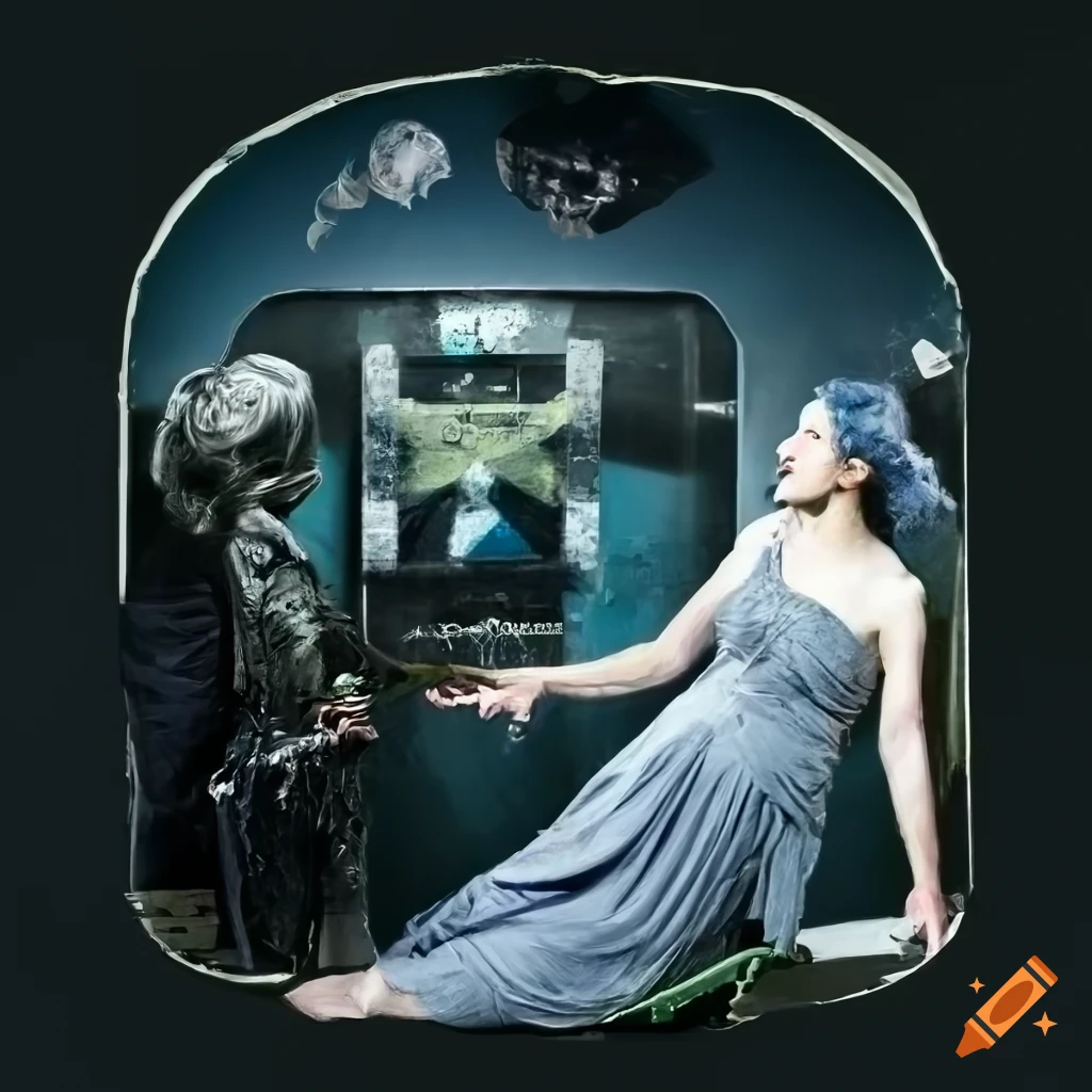 Album cover for a rock opera, dramatic, theatrical, emotional, visually ...