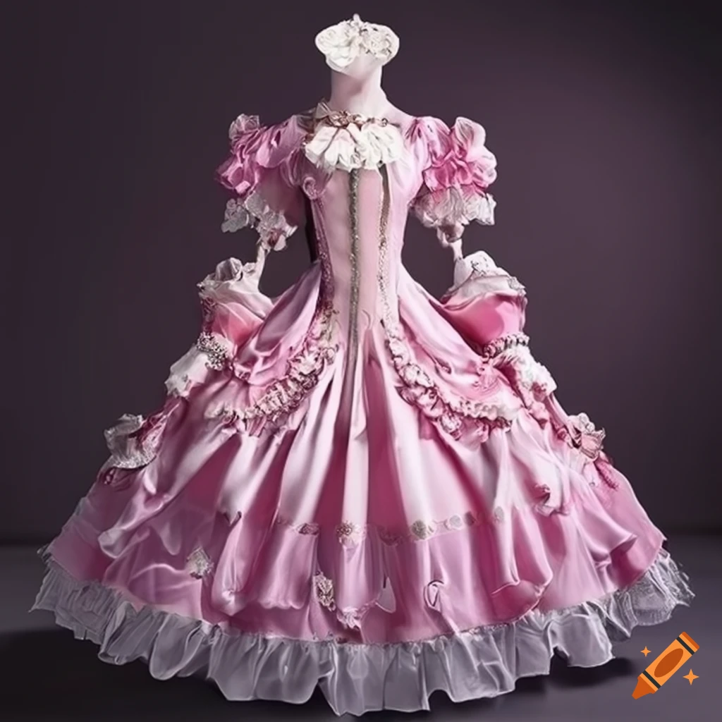 Fantasy queen rococo sakura dress