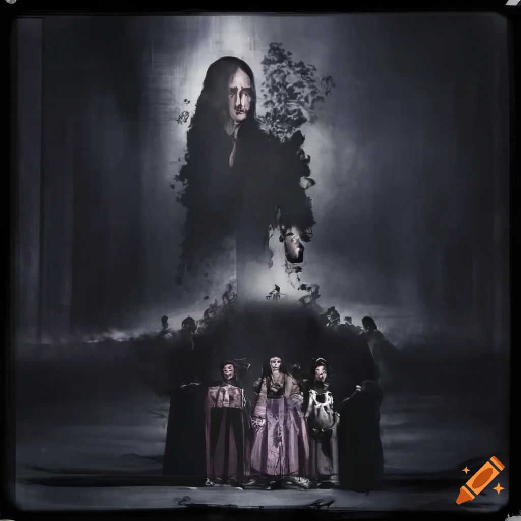 Album cover for a rock opera, dramatic, theatrical, emotional, a ...