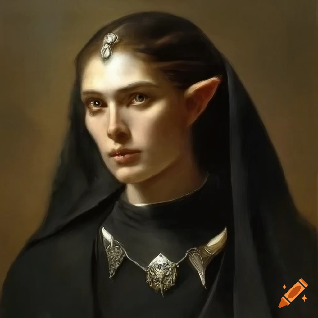 Eöl the Dark Elf from the Silmarillion, wearing a silver-and-black ...