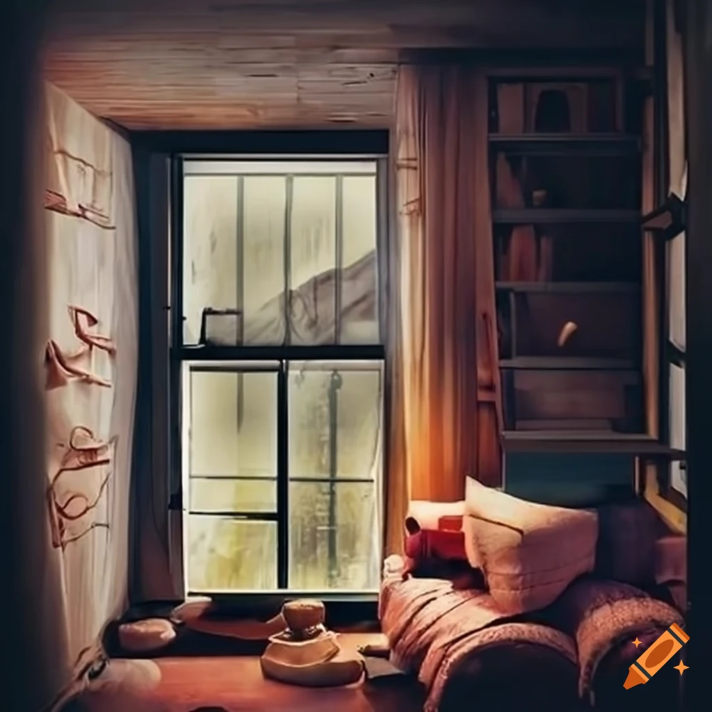 A cozy house with a window